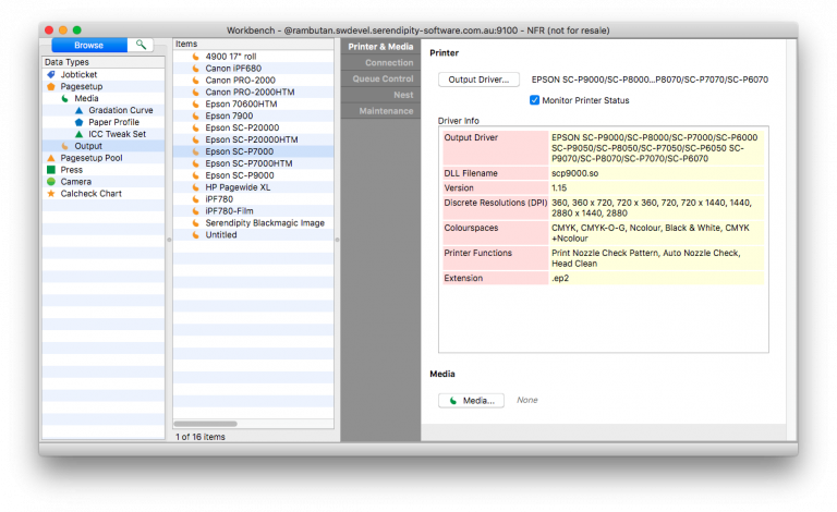 Output – assigning a Media | Serendipity Software Knowledge Base