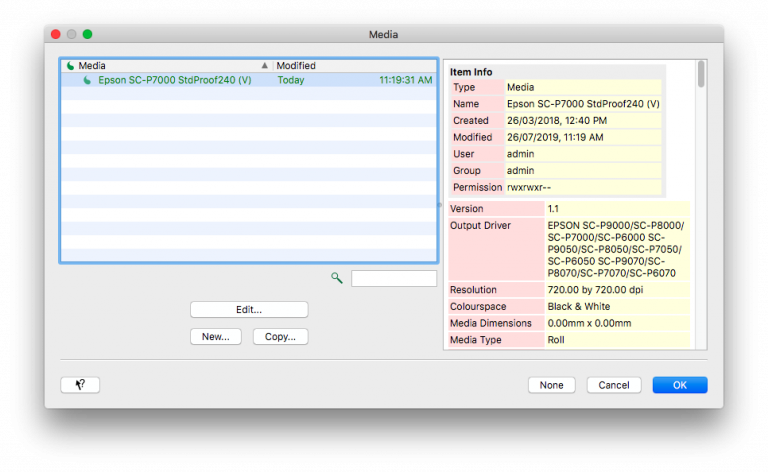 Output – assigning a Media | Serendipity Software Knowledge Base
