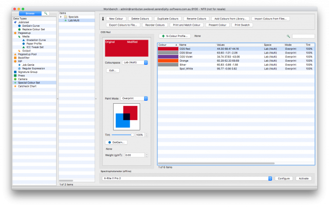 Lab (Multi) – spot colour characterisation | Serendipity Software Knowledge Base