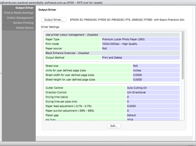 Screen Print output to contone printers – Screening Simulation | Serendipity Software Knowledge Base
